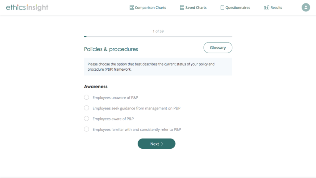 Ethics & compliance benchmarking and advice - EthicsInsight